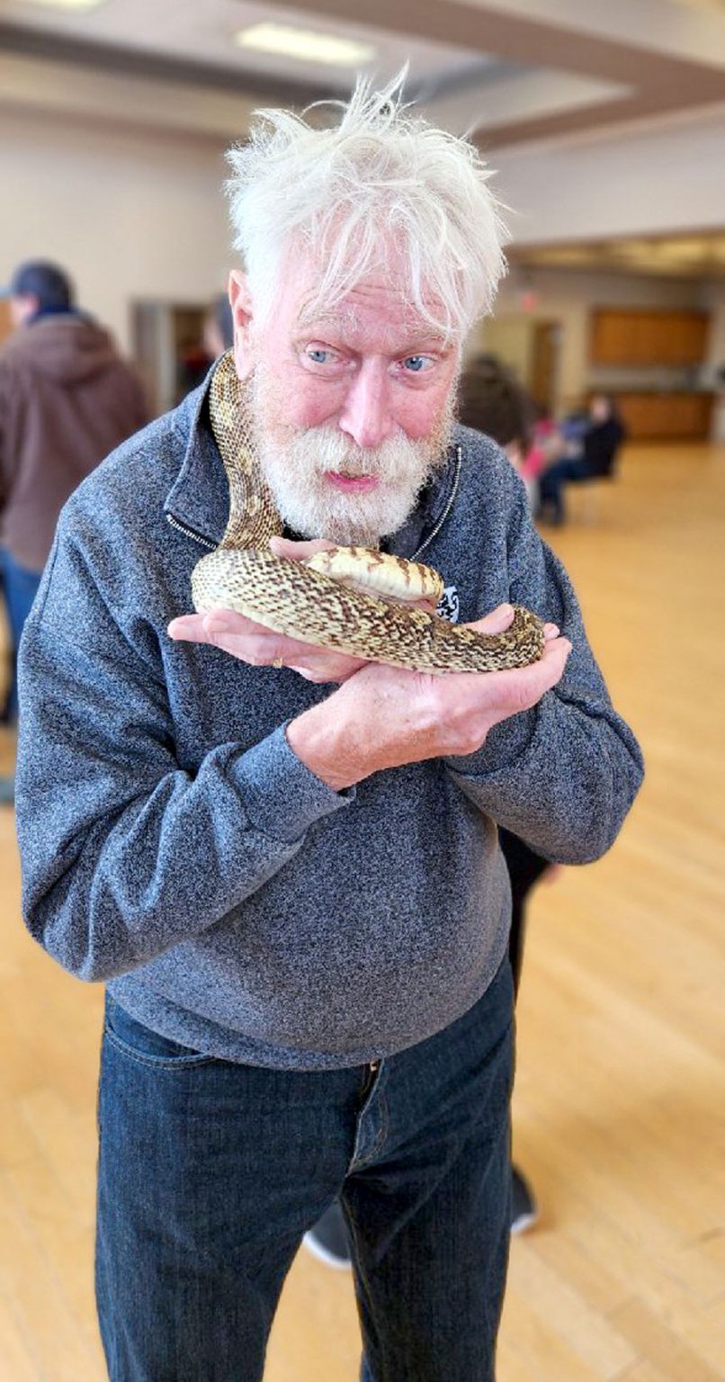 Sciencastional Sssnakes show a hit in Alma on Family Day