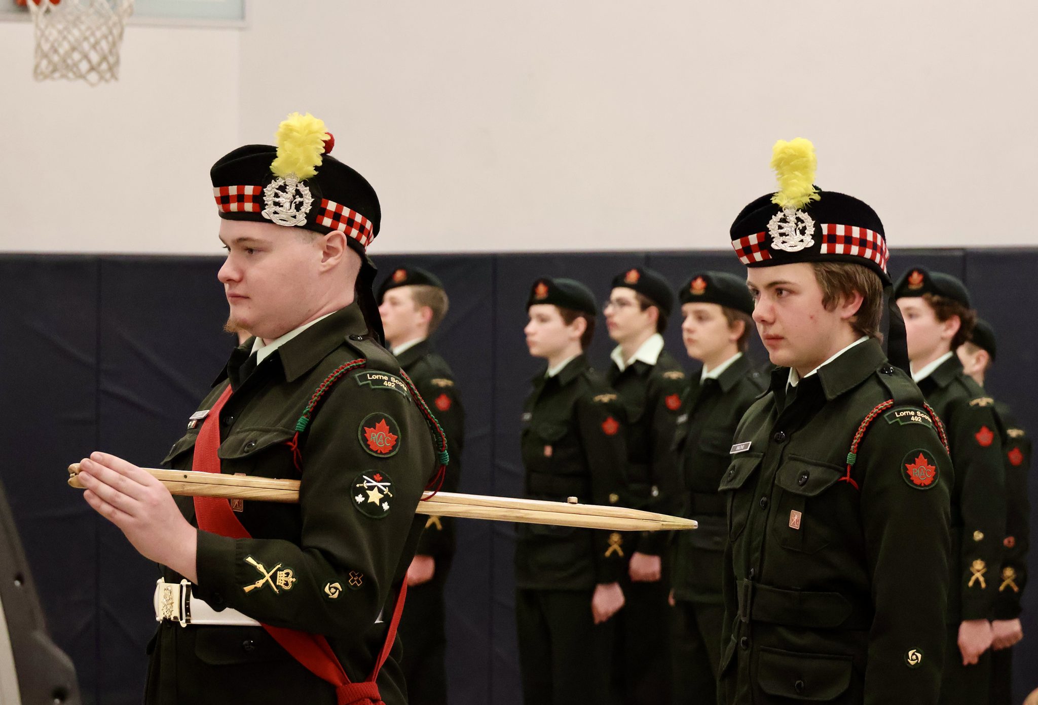 Cadet Corps parade at The Hub